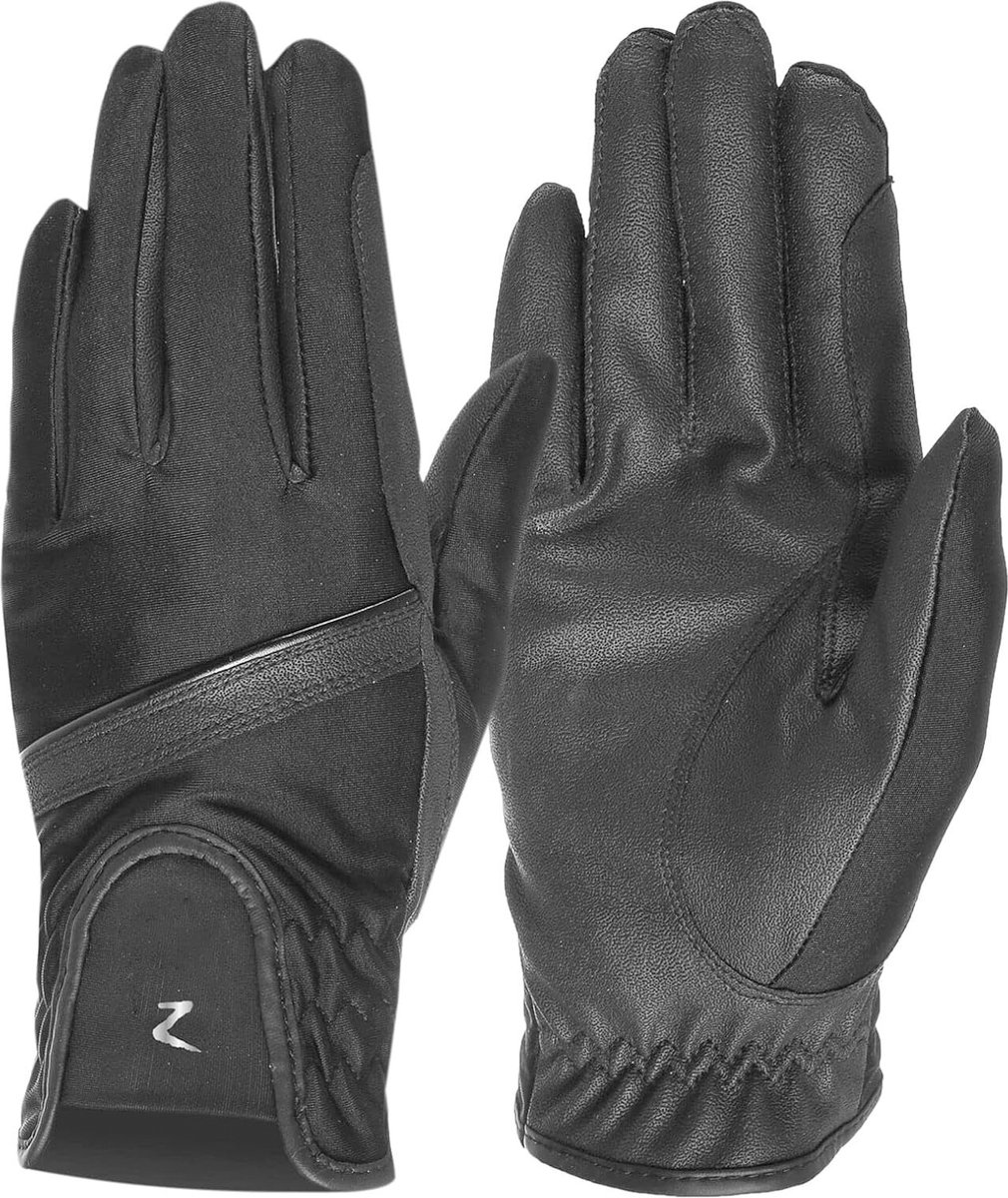 HORZE Women's Evelyn Breathable Horse Riding Gloves, Black, 9 - Chewy.com