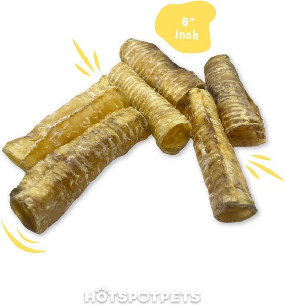 HOTSPOT PETS 6-in Whole Beef Trachea Tubes Dog Chew Treats, 6 count ...