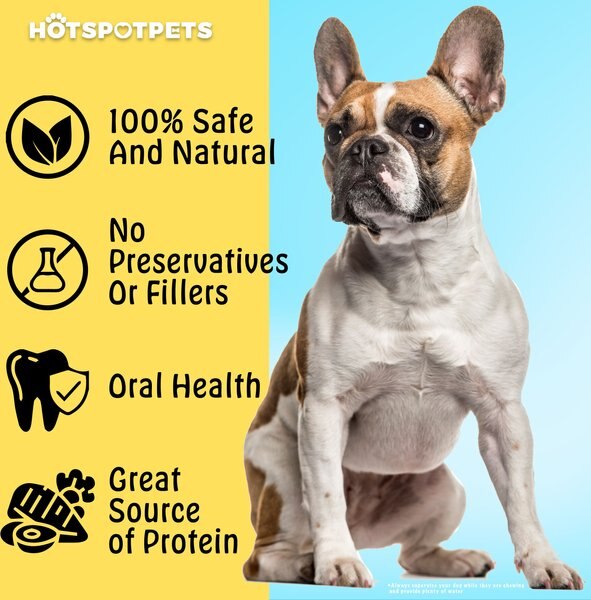 HOTSPOT PETS Meaty Beef Knee Cap Bones Dog Chew Treats, Large, 6 count ...