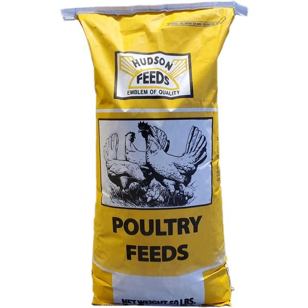 HUDSON FEEDS Poultry Feeds 24% Pellet Game Bird Food, 50-lb bag - Chewy.com