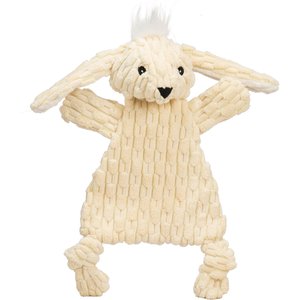 HUGGLEHOUNDS Bobbi Bunny HuggleFlatties Tough Plush Dog Toy, Yellow ...