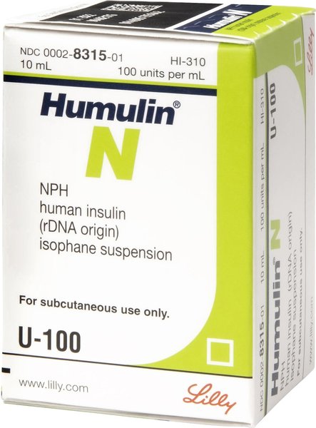 HUMULIN N (NPH human insulin (rDNA origin) isophane suspension) U-100 ...