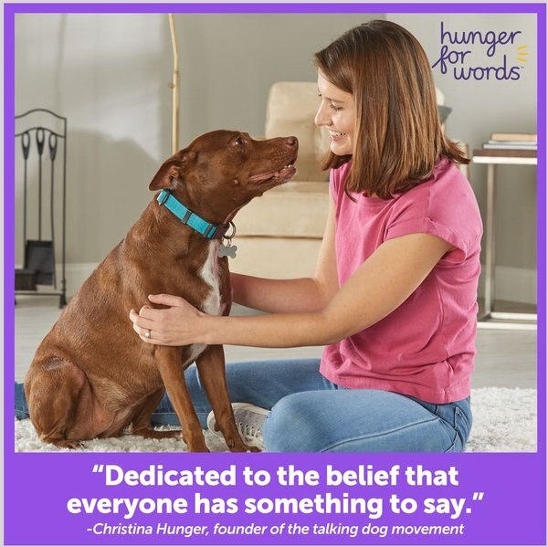HUNGER FOR WORDS Talking Pet Button Mat Dog Toy - Chewy.com