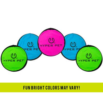 HYPER PET Flippy Flopper Flying Disc Dog Toy, Color Varies, 9-in, 5 ...