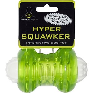 HYPER PET Hyper Squawkers Dog Chew Toy, Bone - Chewy.com