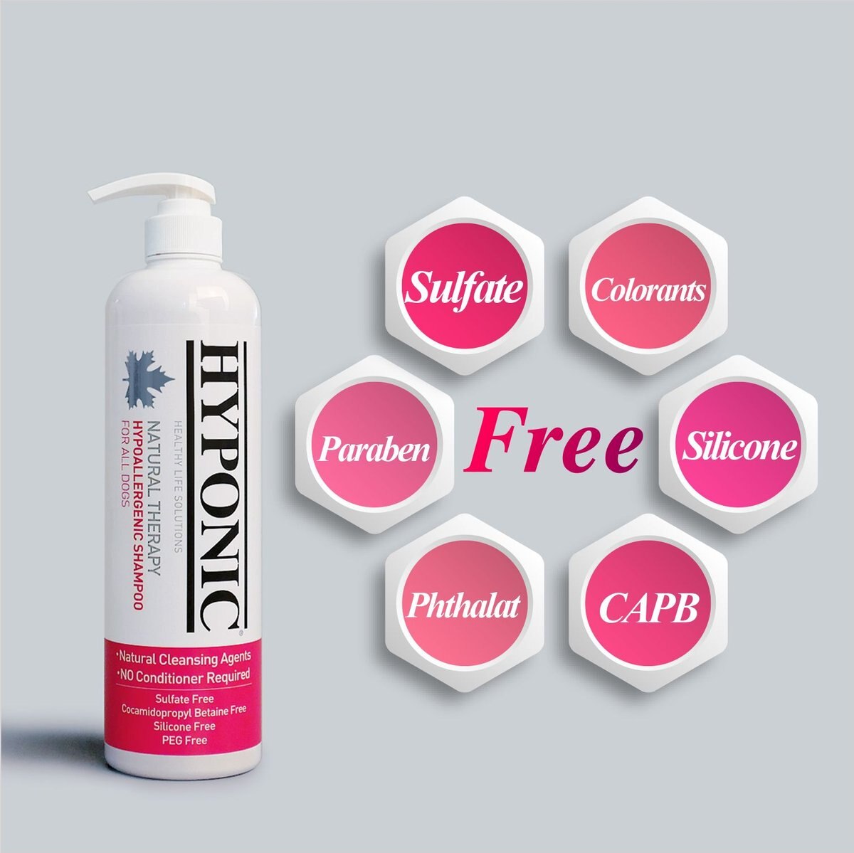 HYPONIC Natural Therapy Hypoallergenic Dog Shampoo, 10.1-fl oz bottle ...