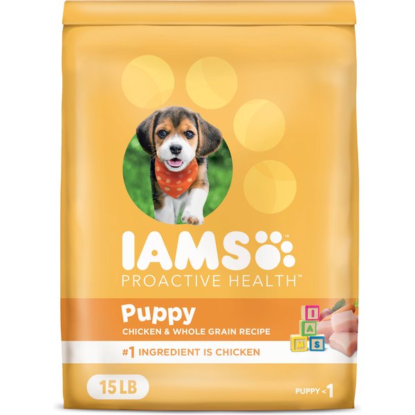 IAMS Proactive Health Smart Puppy with Real Chicken Dry Dog Food, 15-lb ...
