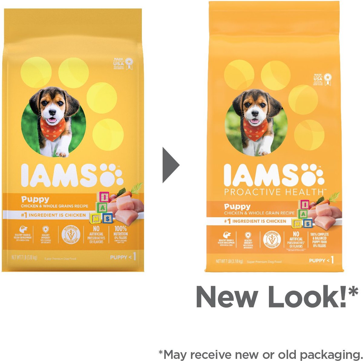 IAMS Proactive Health Smart Puppy with Real Chicken Dry Dog Food, 7-lb ...