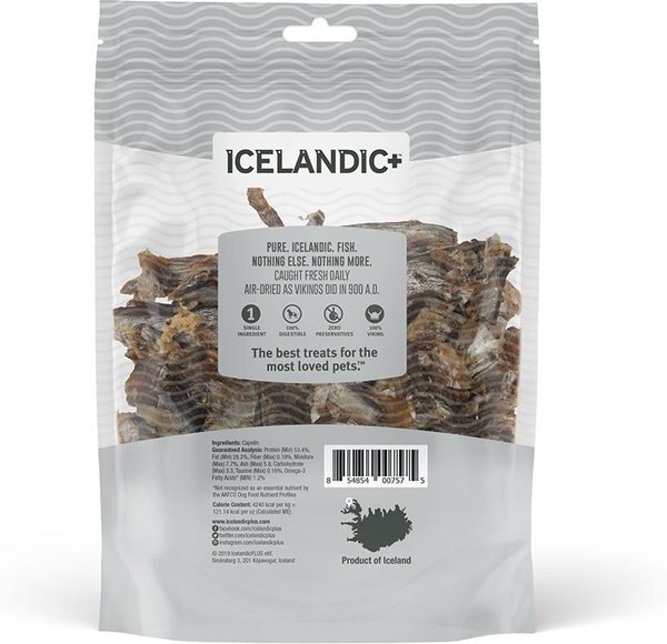 ICELANDIC+ Capelin Whole Fish Dehydrated Cat Treats, 1.5-oz bag - Chewy.com