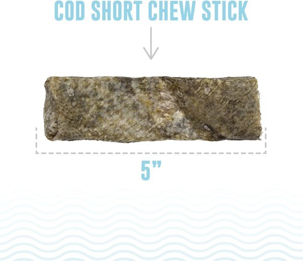 ICELANDIC+ Cod Skin 5-inch Hand Wrapped Natural Dog Chew, 24 count - Chewy.com