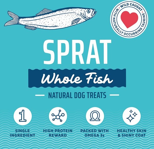 ICELANDIC+ Sprats Whole Fish Dog Treats, 2-oz bag - Chewy.com