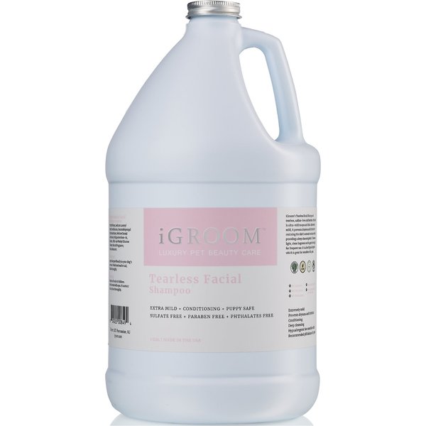 IGROOM Tearless Facial Dog Shampoo, 1-gal bottle - Chewy.com