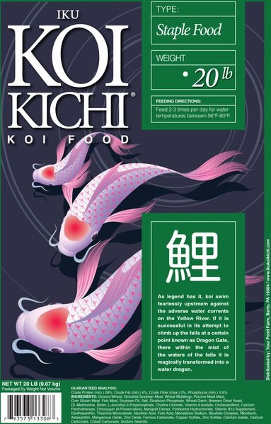 IKU KOI KICHI Staple Koi Fish Food, 20-lb bag - Chewy.com