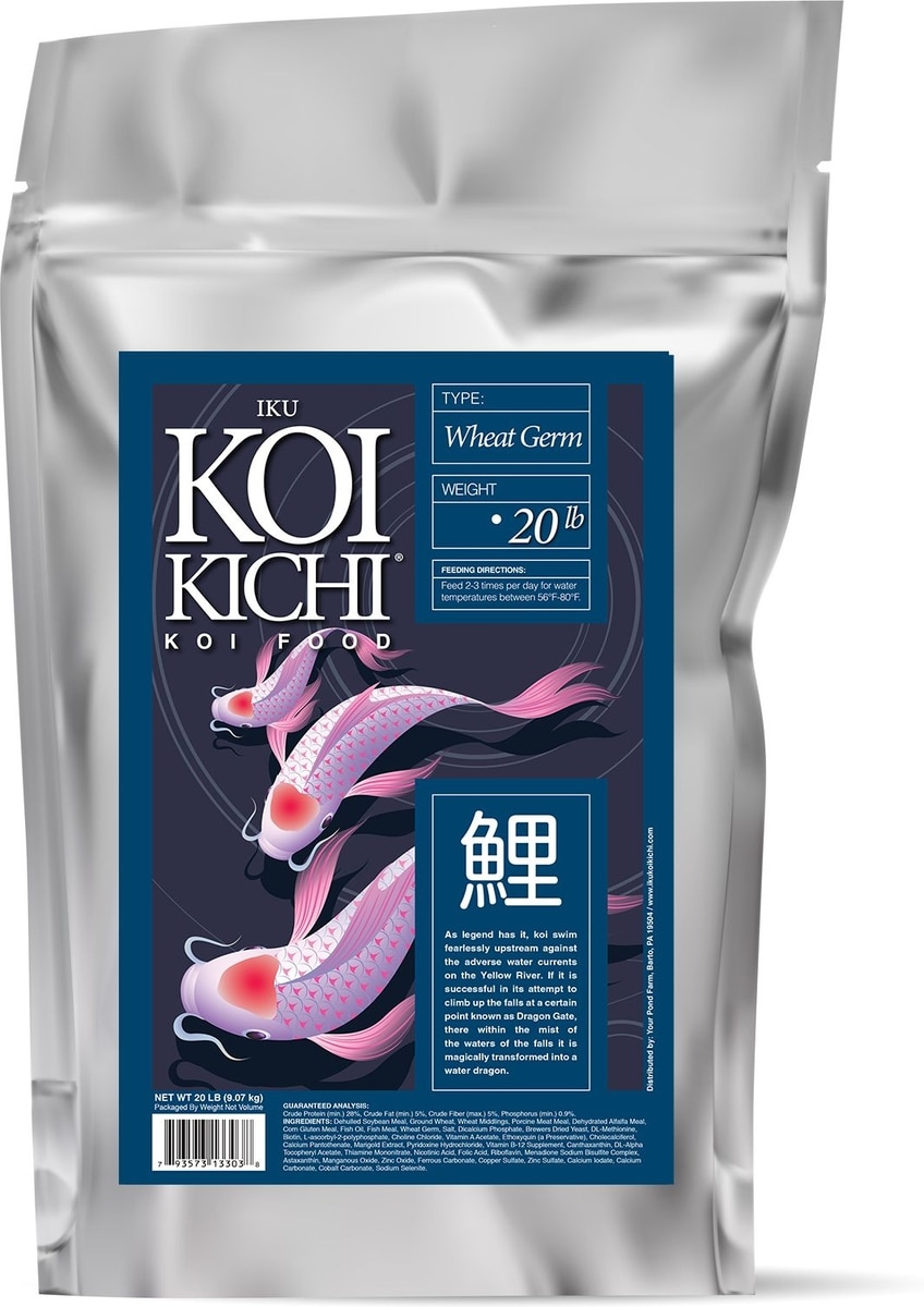 IKU KOI KICHI Wheat Germ Koi Fish Food, 20-lb bag - Chewy.com