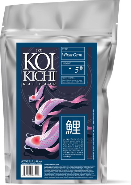 IKU KOI KICHI Wheat Germ Koi Fish Food, 5-lb bag - Chewy.com