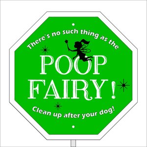 IMAGINE THIS COMPANY "Poop Fairy" Garden Sign, Standard - Chewy.com