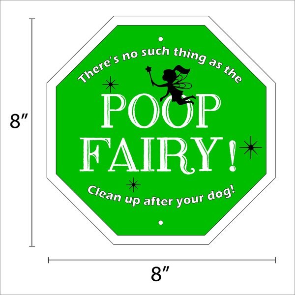 IMAGINE THIS COMPANY "Poop Fairy" Garden Sign, Standard - Chewy.com
