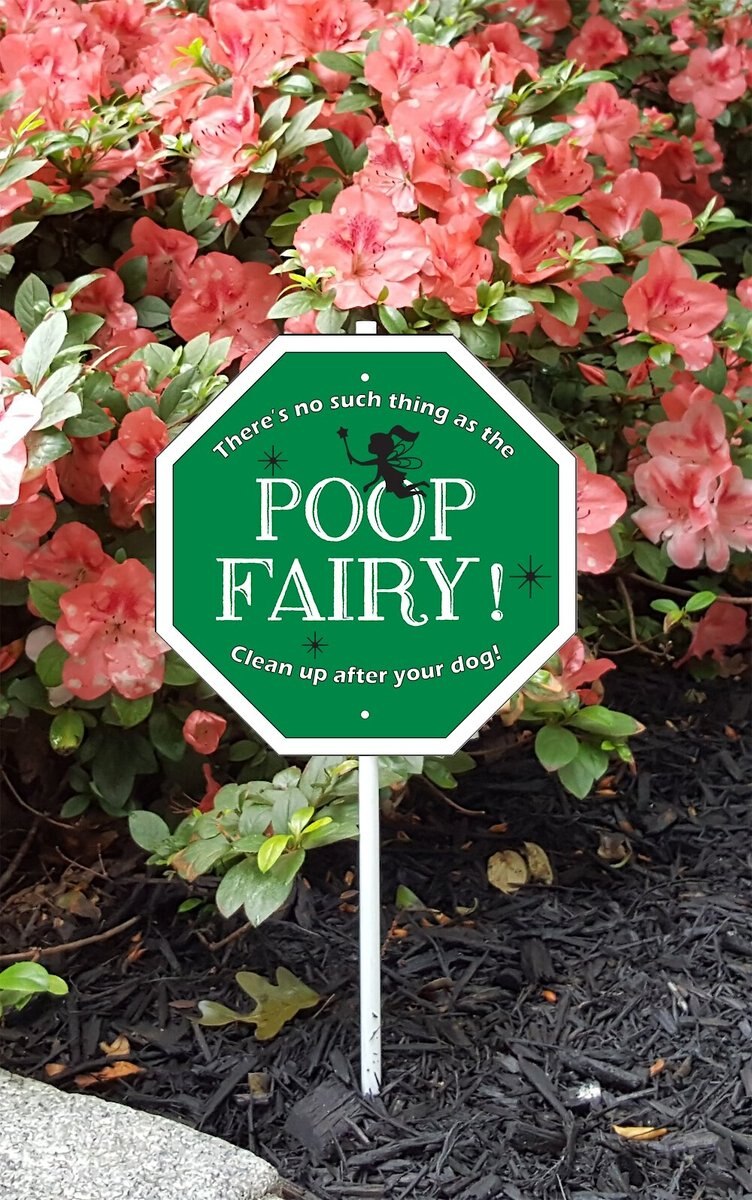 IMAGINE THIS COMPANY "Poop Fairy" Garden Sign, Standard - Chewy.com