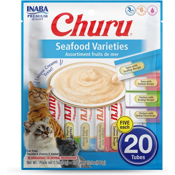 TEMPTATIONS Lickable Spoons Variety Pack Lickable Cat Treat, 24 count ...