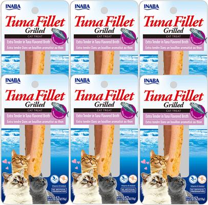 INABA Extra Tender Grilled Tuna Fillet in Tuna Broth Grain-Free Cat ...