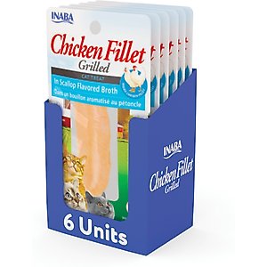 INABA Grilled Chicken Fillet Variety Box Soft & Chewy Cat Treats, 10 count - Chewy.com