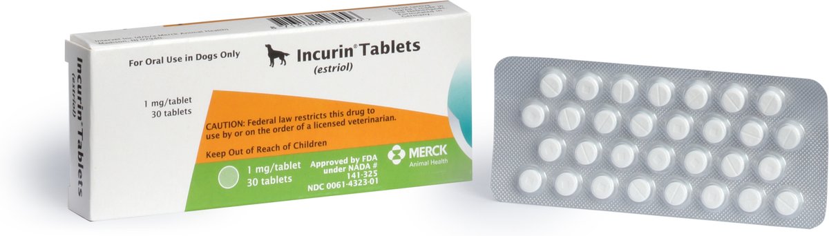 INCURIN (Estriol) Tablets for Dogs, 1-mg - Easy Refills | Chewy Rx