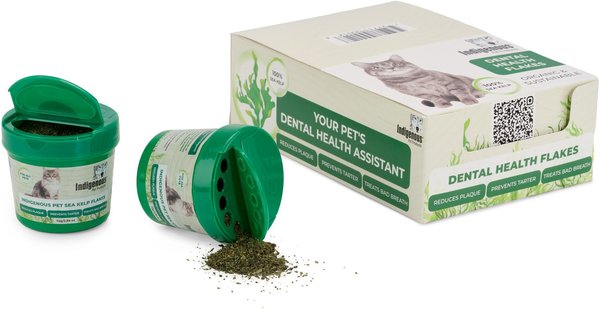 INDIGENOUS PET PRODUCTS Organic Sea Kelp Flakes Dental Care Dry Cat ...