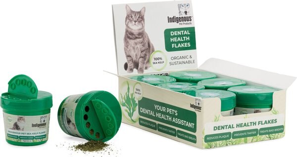 INDIGENOUS PET PRODUCTS Organic Sea Kelp Flakes Dental Care Dry Cat ...