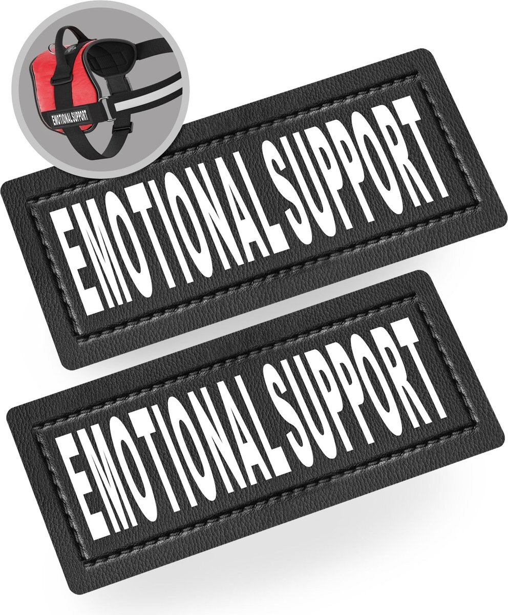 INDUSTRIAL PUPPY Emotional Support Dog Patches, X-Small, 2 count ...