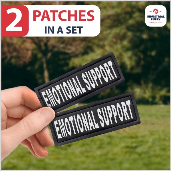 INDUSTRIAL PUPPY Emotional Support Dog Patches, XX-Small, 2 count ...