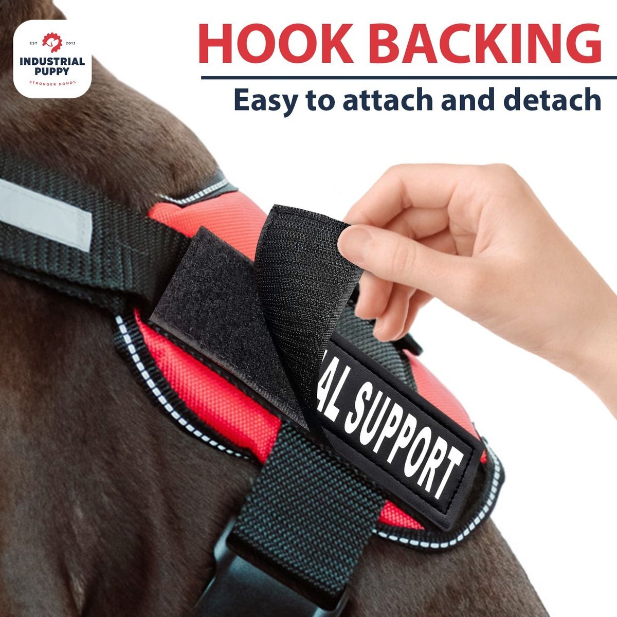 INDUSTRIAL PUPPY Emotional Support Dog Patches, XX-Small, 2 count ...