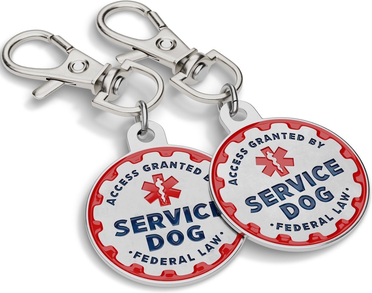 Out of Stock - INDUSTRIAL PUPPY Service Dog Tag, 2 count, Small - Chewy.com