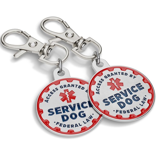 Out of Stock - INDUSTRIAL PUPPY Service Dog Tag, 2 count, Small - Chewy.com