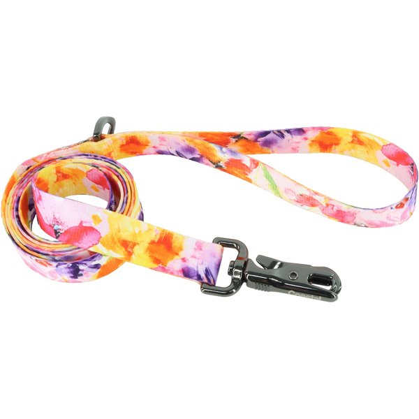 LI'L PALS Glitter Overlay Dog Leash, Blue Sparkles, 6-ft long, 3/8-in ...