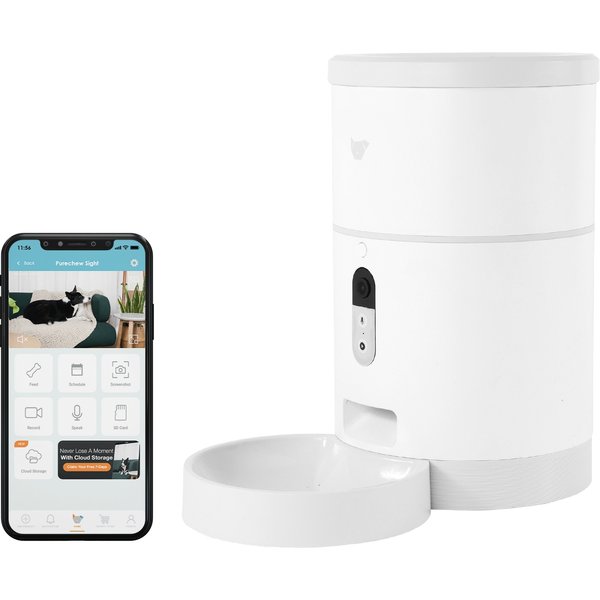 PATPET PF02 Timed Automatic Food Feeder Smart Dispenser for Cats & Dogs ...