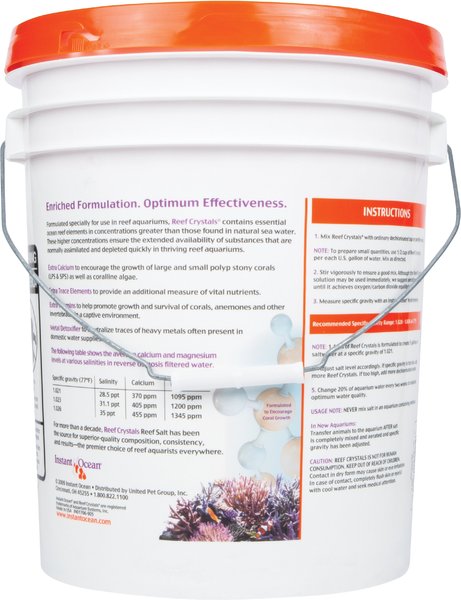 INSTANT OCEAN Reef Salt for Aquariums, 160-gal - Chewy.com