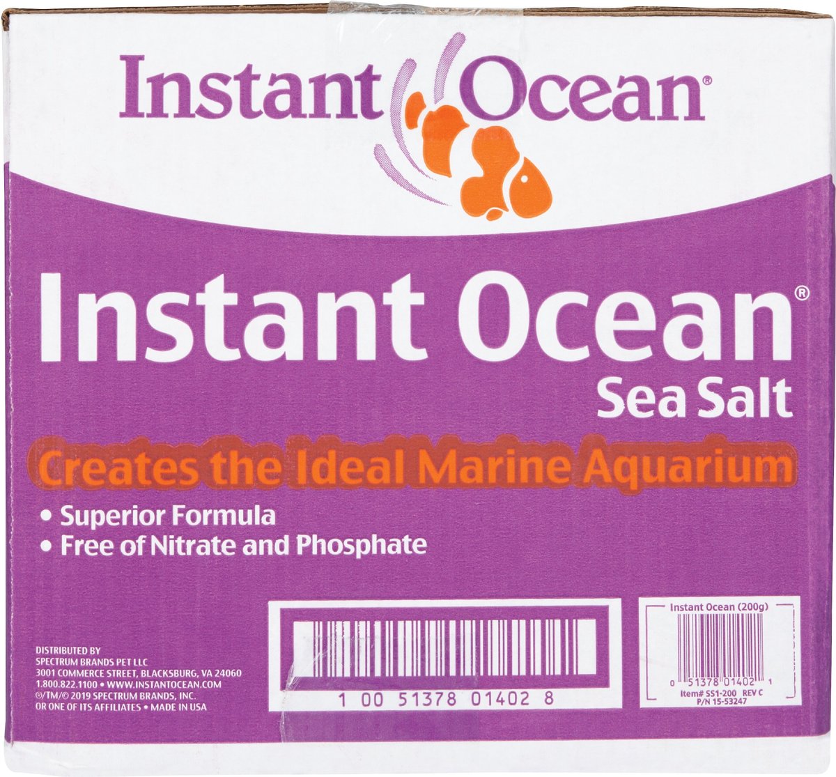 INSTANT OCEAN Sea Salt for Aquariums, 200-gal - Chewy.com