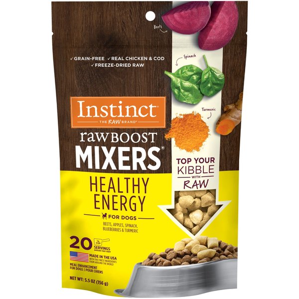 INSTINCT Boost Mixers Healthy Energy Grain-Free Freeze-Dried Raw Dog ...