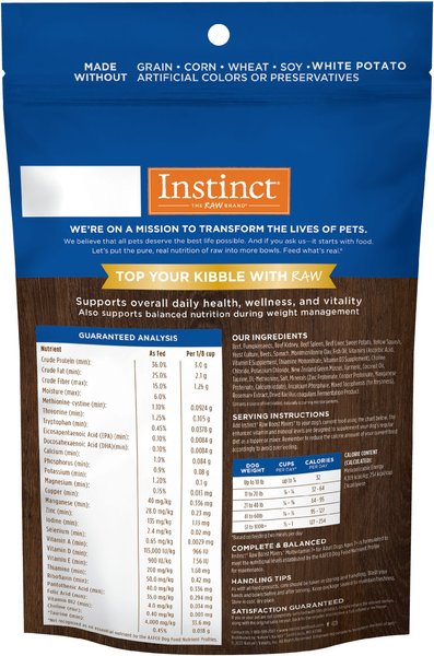 INSTINCT Boost Mixers Multivitamin Grain-Free Freeze-Dried Raw Adult 7 ...