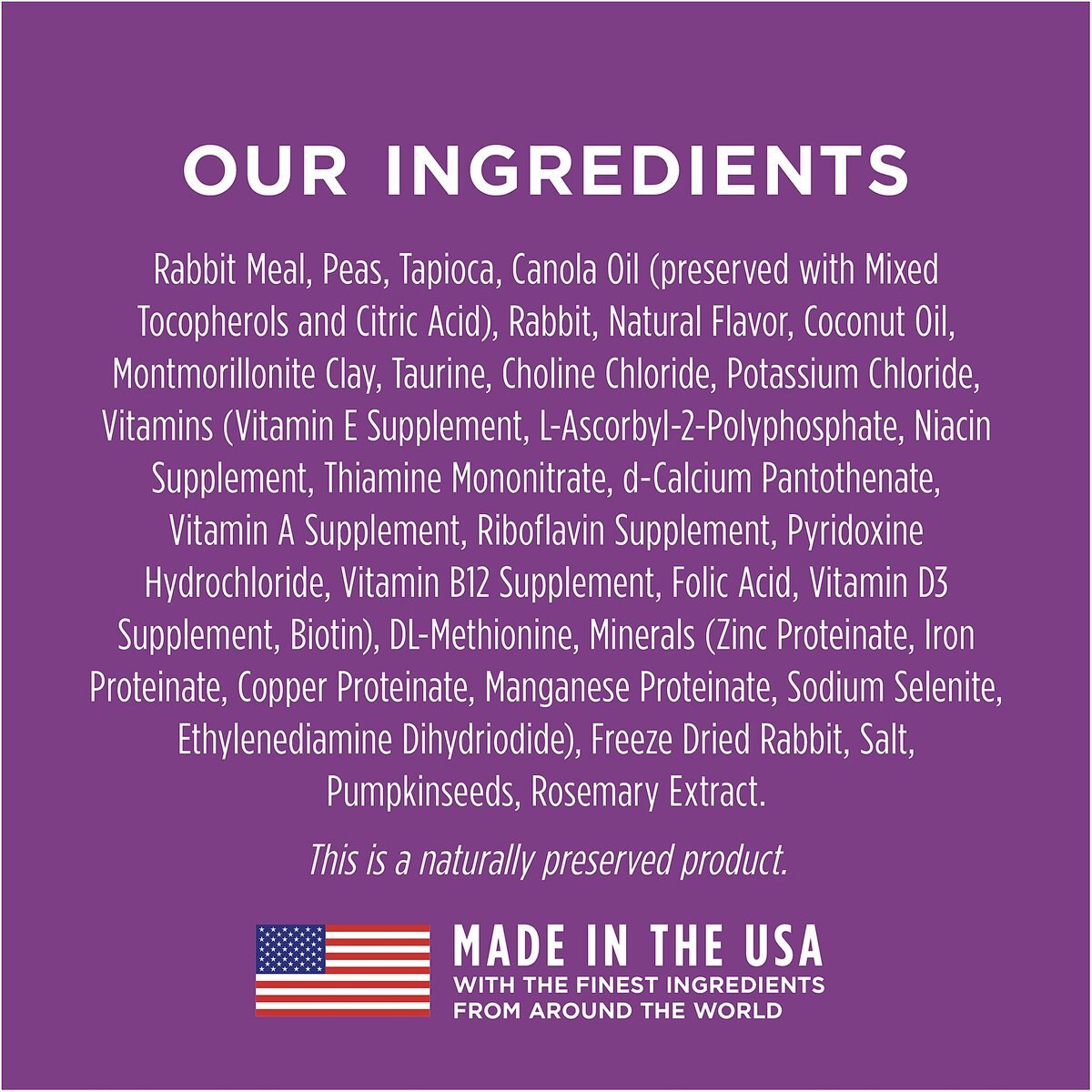 INSTINCT Limited Ingredient Diet Real Rabbit Recipe Grain-Free Dry Cat ...