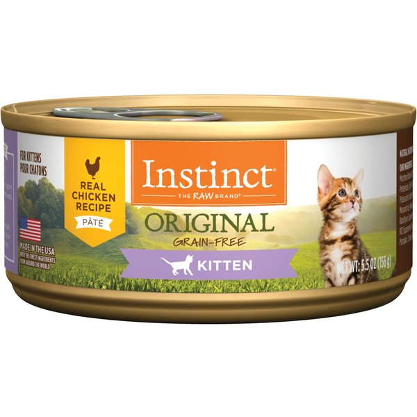 INSTINCT Original Real Chicken Recipe Grain-Free Pate Kitten Wet Cat ...