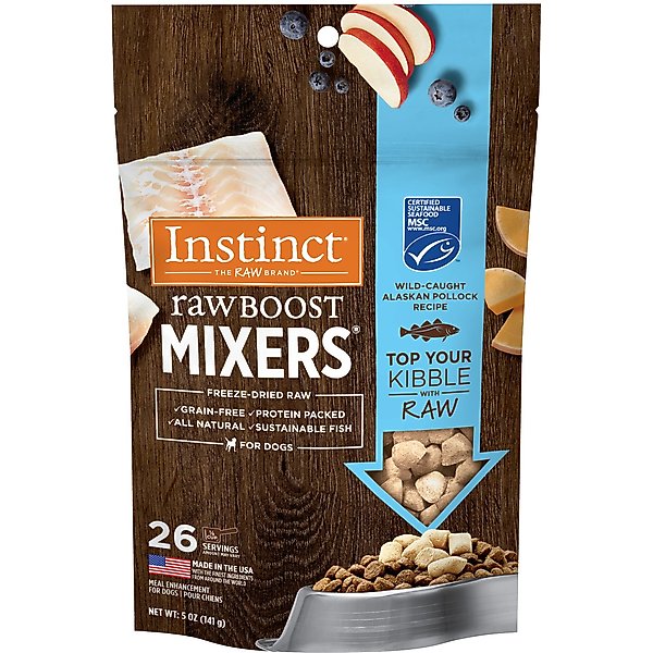 INSTINCT Raw Boost Shakers All Natural Beef Recipe High-Protein Grain-Free Freeze-Dried Dog Food ...