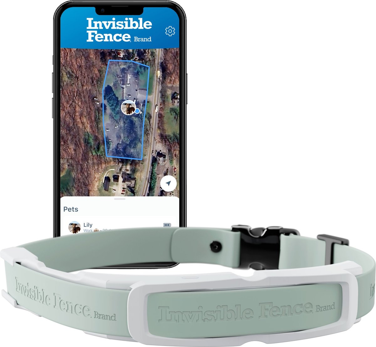 INVISIBLE FENCE Wireless GPS Dog Fence System & Tracking Collar, Gray ...