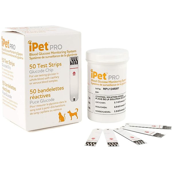 IPET PRO Blood Glucose Monitoring System Starter Kit for Dogs & Cats ...