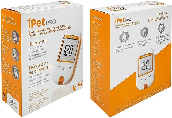 IPET PRO Blood Glucose Monitoring System Starter Kit for Dogs & Cats ...