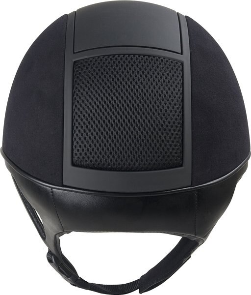 IRH XLT Black Amara Suede & Matte Black Frame Riding Helmet, Large ...