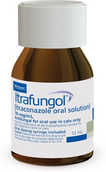 ITRAFUNGOL (itraconazole) Oral Solution for Cats, 10-mg/mL, 52-mL ...
