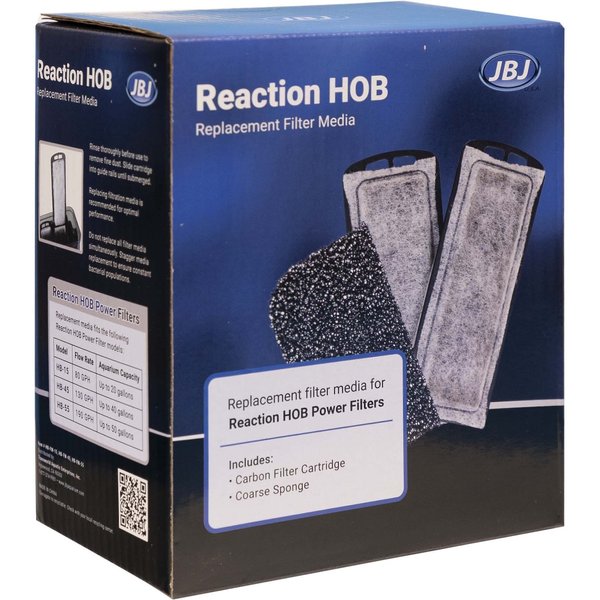 JBJ AQUARIUM HB-55 Reaction HOB Aquarium Filter Media, 2 count - Chewy.com
