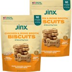 JINX Chicken & Bone Broth Biscuits Crunchy Dog Treats, 16-oz bag, 2 ...