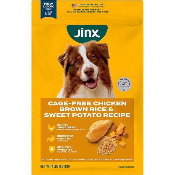 JINX Chicken, Brown Rice & Sweet Potato ALS Kibble Dog Dry Food, 4-lb ...